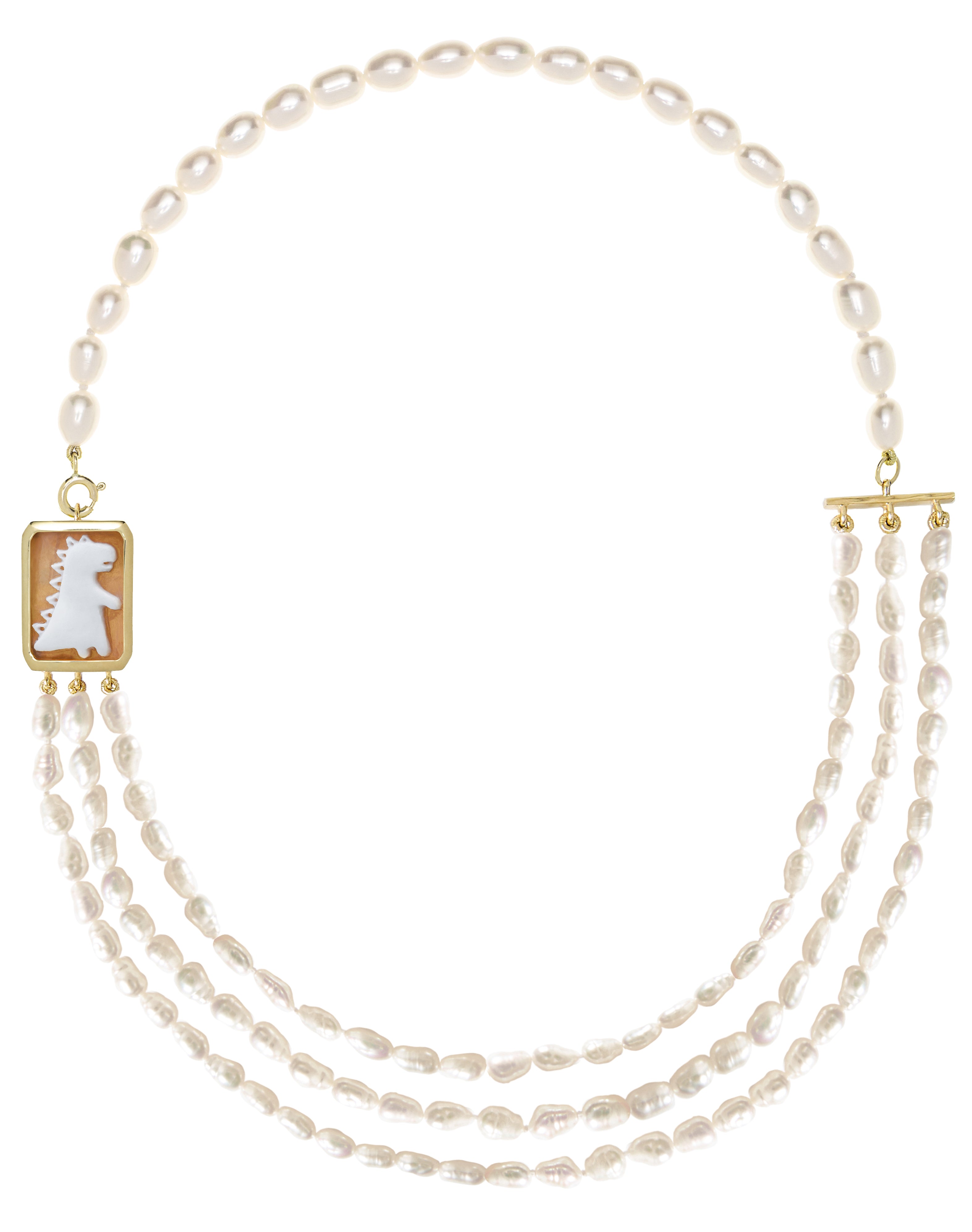 CAMEO DINO MULTIPERLA NECKLACE – ALIITA